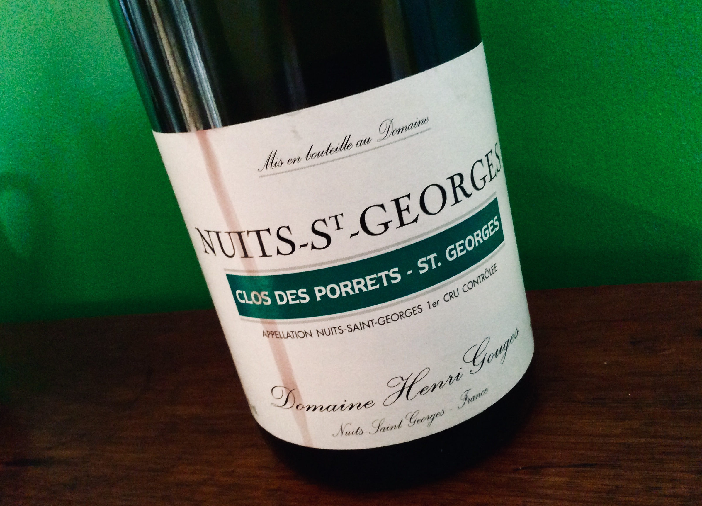 1999 Domaine Henri Gouges Nuits Saint Georges Clos des Porrets – St ...